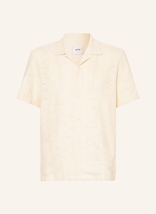 Arte Strickhemd Crochet Comfort Fit weiss