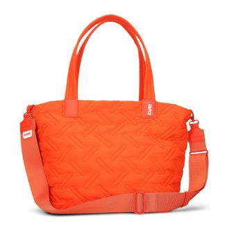 zwei Damen Puffer Tasche Cleo CL200 gesteppter Shopper, quilted Tote Bag, ultraleicht, wasserabweisend, robust, als gro&szlig;e Umh&auml;ngetasche mit zus&auml;tzlichem la