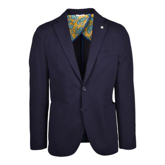 Manuel Ritz Homme, Vestes, Bleu, Taille: S Giacca Stondata