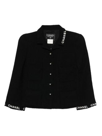 Chanel veste à simple boutonnage (1995) - Noir