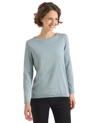 Cecil Shirt in Unifarbe Light Mint Blue XL