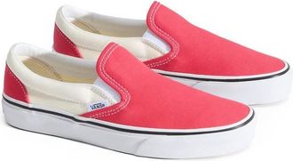 Vans Classic - Sneaker zum Hineinschl&uuml;pfen in Crimson-Schwarz