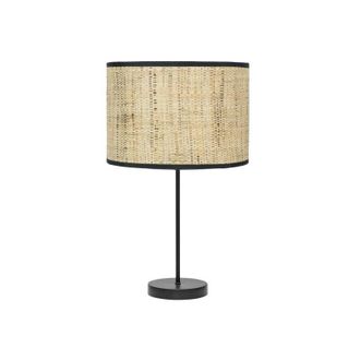 Fabrilamp natasha lampe de table haute 1xe27 noir/marron 63x30x30 cm
