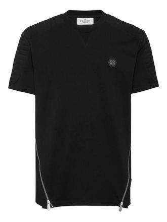 Philipp Plein t-shirt à épaules matelassées - Noir