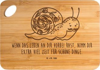 Mr. & Mrs. Panda Hackbrett Schnecke Sir - Geschenk, Holzbrett, Lebenszeit, Fr&uuml;hst&uuml;cksbrett, Motivation, Schnecken, Weisheit, Lustige Spr&uuml;che, Schneidebrett, Brett, sch