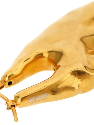 Jacquemus Womens Gold Copper Earrings