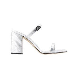 Alexander McQueen Leder sandals - - Shoes - Damen - Grau - 36 1/2 EU