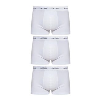 Lacoste Trois boxers en coton - Homme - Sous-v&ecirc;tements - Blanc - Taille: 2XL