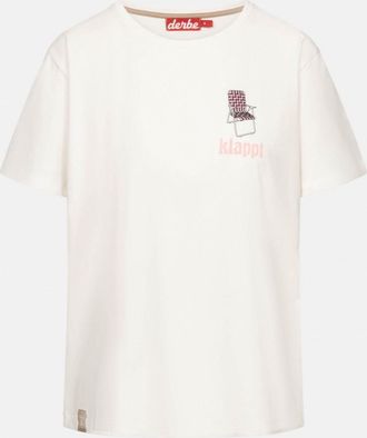 Derbe Derbe T-Shirt Klappt Damen Wei&szlig; GOTS Organic