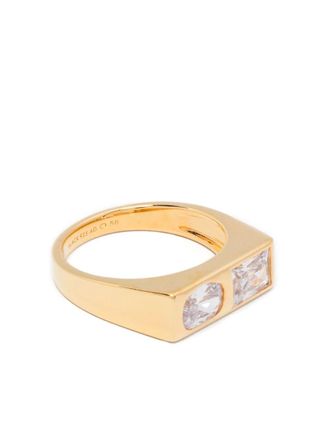 Maria Black Us Three signet ring - Or