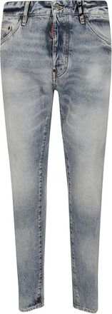 Dsquared2 Homme, Jeans, Bleu, Taille: S Jeans Slim-fit en Denim Stretch Effet Vieilli