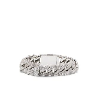 Darkai Darkai, Homme, Accessoires, Gris, Taille: M Prong Pavé Bracelet