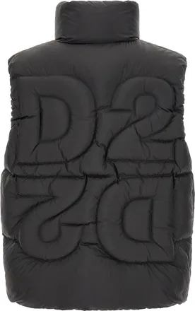 Dsquared2 Quilted Logo Vest - Black