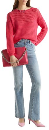 Benetton Damen Maglia G/C M/L 1077d10ae Pullover, rot, M