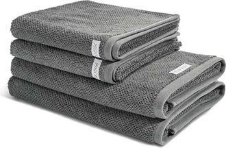 ROSS 4 teiliges Frottier-Set - Selection Bio-Baumwolle (2 X Handtuch 2 X Duschtuch im Set) - 540 g/m2 - Baumwolle - Frottee - saugstark - weich und flausch