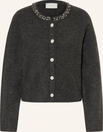 Neo Noir Neo Noir Strickjacke Marie Mit Schmucksteinen grau