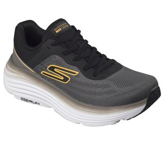 Skechers Sneaker SKECHERS MAX CUSHIONING ENDEAVOUR-, Herren, Gr. 40, grau (grau, schwarz, orange), Synthetik, Textil, kontrastfarbene Details, Schuhe Sneaker, 