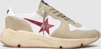 Golden Goose Baskets Running Sole Optic White/Grey/Red
