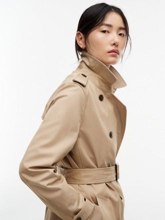 Tommy Hilfiger Trenchcoat COTTON MONOGRAM TRENCH Baumwolle
