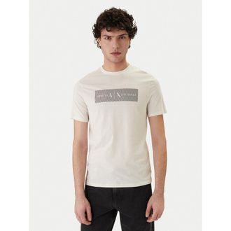 A|X Armani Exchange T-Shirt XM002472 AF10356 U1074 &Eacute;cru Slim Fit
