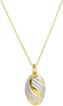 Fascination by Ellen K Anh&auml;nger mit Kette 585/- Gelbgold bicolor Zirkonia