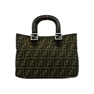 Fendi Sac &agrave; main Pre-owned en toile Zucca et cuir - Femme - Pre-owned - Brun - Taille: ONE Size