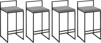 Generic Barhocker, Tresenhocker, Samt-Barst&uuml;hle mit Metallr&uuml;ckenlehne und Fu&szlig;st&uuml;tze, K&uuml;cheninsel-Tresenhocker