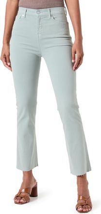 7 For All Mankind Damen Hw Slim Kick Colored Stretch Pants, Grau, 27 EU