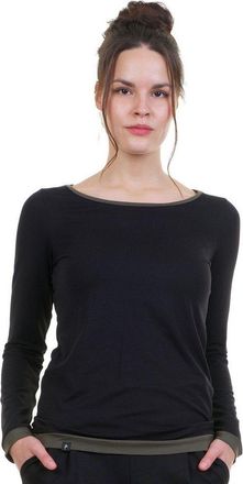 3Elfen Longsleeve Longsleeve Leger Schwarz Langarmshirt by 3Elfen