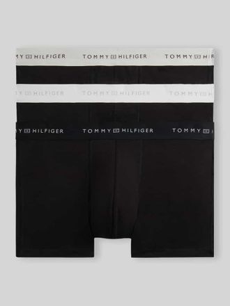 Tommy Hilfiger Trunks mit elastischem Logo-Bund im 3er-Pack