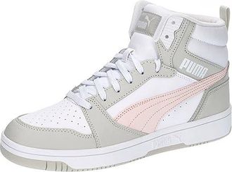 Puma Unisex Rebound V6 Baskets, Puma White Frosty Pink Sedate Gray, 37.5 EU
