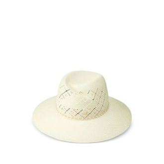Maison Michel unisex, Accessoires, Beige, Taille: S Perforated Logo Charm Cap