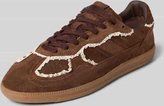Alohas Sneaker aus Leder mit H&auml;kelspitze Modell 490 Crochet