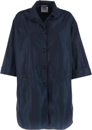 Aspesi Femme, Manteaux, Bleu, Taille: 38 FR Falena Summer Coat