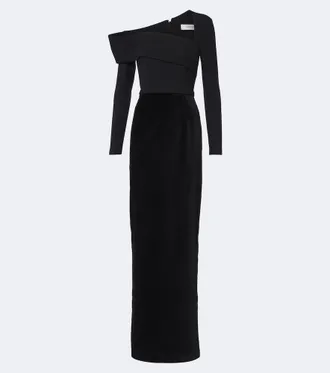 SAFiYAA Robe longue asym&eacute;trique