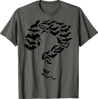 MathWare Nerdy Bats Fragezeichen Fledermaus Biologie Lehrer T-Shirt