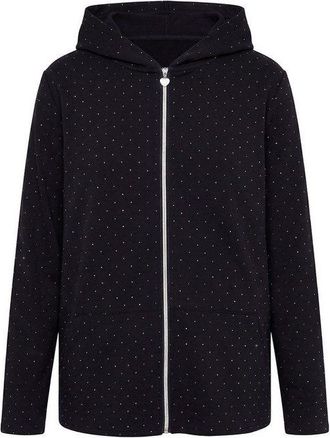 Miamoda Sweatjacke Sweatjacke Loose Fit Kapuze Zipper