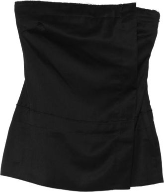 Entire studios haut à design asymétrique - Noir