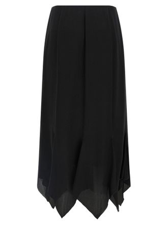 Valentino Garavani Cr&ecirc;pe de Chine Skirt - Black