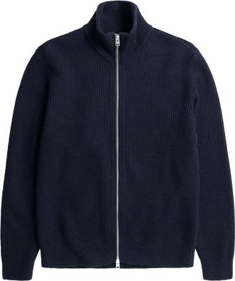 Norse Projects Homme, Pulls, Bleu, Taille: XL Veste Hagen en coton et laine
