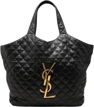 Saint Laurent Pre-owned Icare Shopping Tote - - Pre-owned - Damen - Schwarzk - ONE SIZE