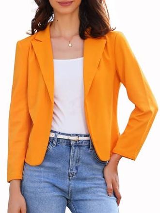 Allegra K Blazer Court Femme
