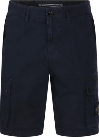 Stone Island Homme, Shorts, Bleu, Taille: W31 Slim Bermuda