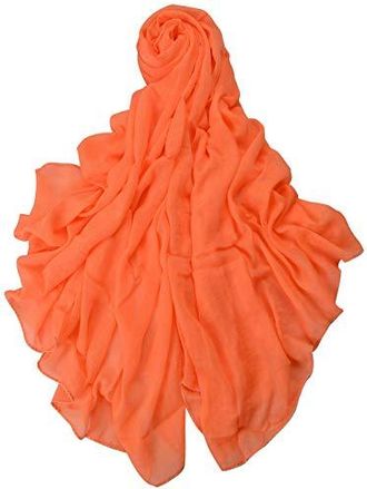 Miobo Etole écharpe XXL pour Femme Uni en viscose dans différents couleurs et tailles - orange - XXL
