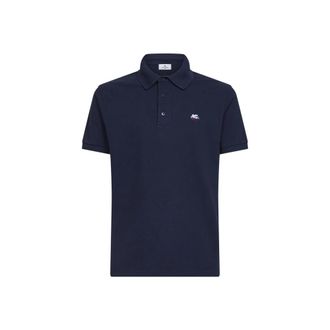 Etro Baumwoll-Piqu&eacute;-Polohemd mit Pegaso-Stickerei - - Tops - Herren - Blau - 2XL