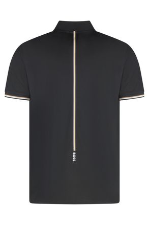 HUGO BOSS Technical Polyester Polo Shirt - Black