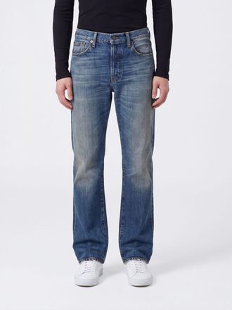 Acne Studios Straight Fit Jeans mit mittlerer Leibh&ouml;he aus Bio-Baumwoll-Denim
