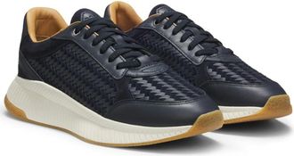 HUGO BOSS Sneaker Evo aus Veloursleder und Glattleder in