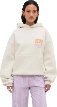 Worst Behavior Wrstbhvr, Femme, Sweatshirts et sweats &agrave; capuche, Beige, Taille: 36 FR Flynn Graphic-Print Sweat &agrave; capuche
