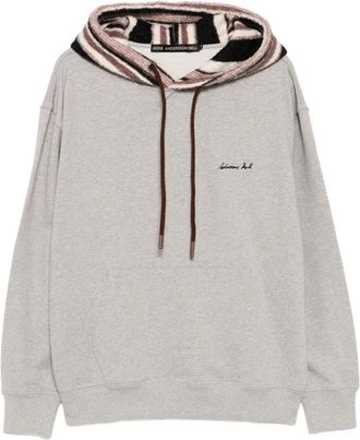 Andersson Bell hoodie à logo brodé - Gris
